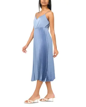 Vince Camuto Short Sleeve Dolman Sweater And Pleated Midi Dress
