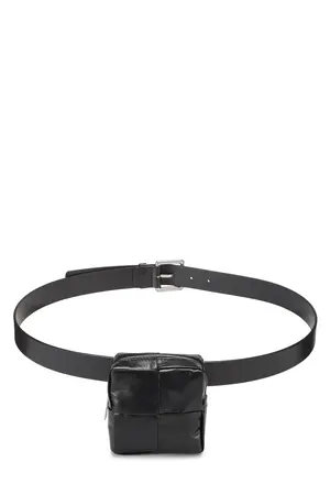 Bottega Veneta Maxi Intrecciato Cassette Belt Bag - Black