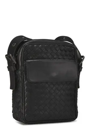 Bottega Veneta Intrecciato Flap Pocket Messenger Bag