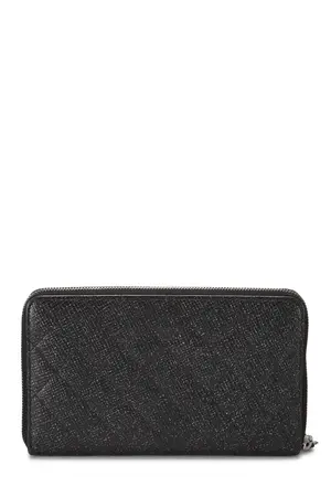 Chanel Quilted Caviar Zip Around Organizer Wallet
