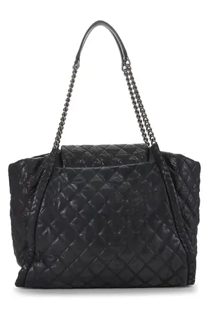 Chanel Calfskin Studded 'cc' Flap Tote