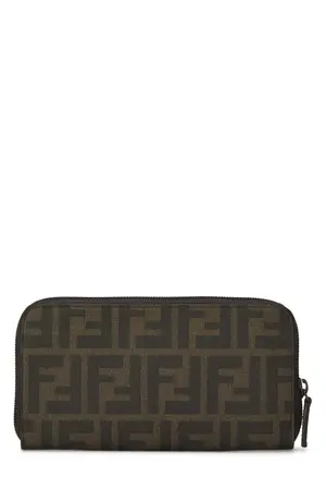 Fendi Zucca Coated Canvas Zip Wallet