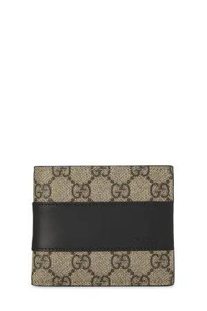 Gucci Gg Supreme Canvas Wallet - Black