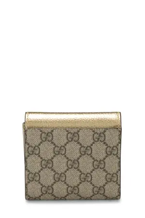 Gucci Gg Supreme Canvas Marmont Compact Wallet