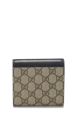 Gucci Gg Supreme Canvas Marmont Compact Wallet