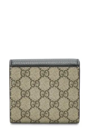 Gucci Gg Supreme Canvas Marmont Compact Wallet