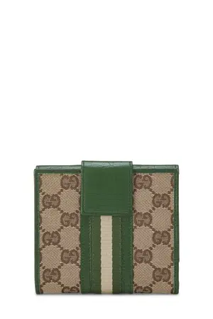 Gucci Original Gg Canvas Web Wallet