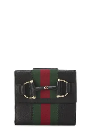 Gucci Horsebit Compact Wallet - Black