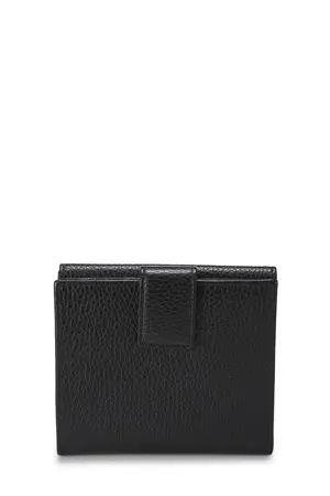 Gucci Grained Interlocking Gg French Flap Wallet