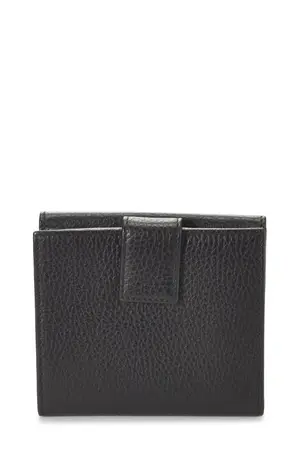 Gucci Grained Interlocking Gg French Flap Wallet
