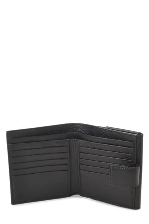 Gucci Grained Interlocking Gg French Flap Wallet