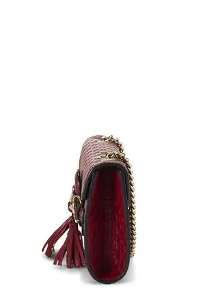 Gucci Burgundy Microssima Leather Emily Crossbody