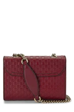 Gucci Burgundy Microssima Leather Emily Crossbody