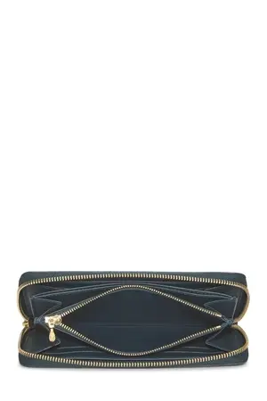 LOUIS VUITTON Vert Bronze Monogram Vernis Zippy Continental Wallet