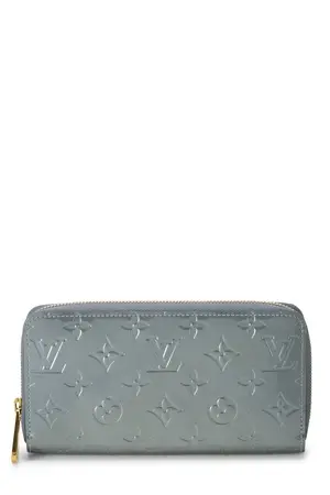 LOUIS VUITTON Vert Bronze Monogram Vernis Zippy Continental Wallet - Green