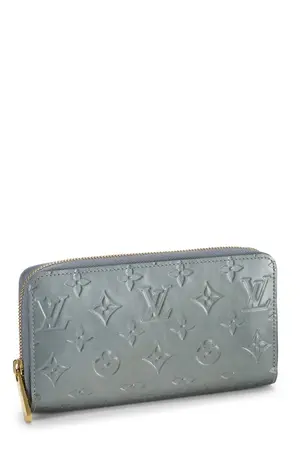 LOUIS VUITTON Vert Bronze Monogram Vernis Zippy Continental Wallet