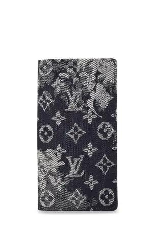 LOUIS VUITTON Monogram Tapestry Denim Brazza Wallet