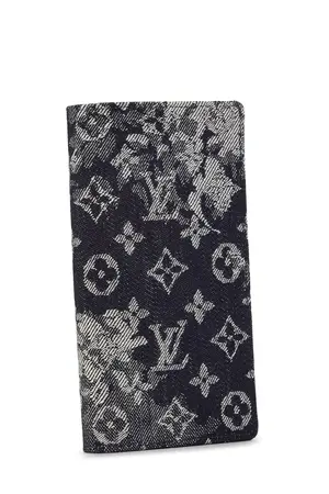 LOUIS VUITTON Monogram Tapestry Denim Brazza Wallet