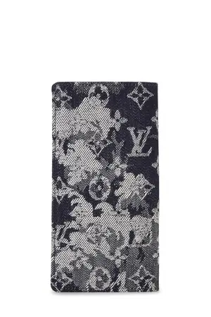 LOUIS VUITTON Monogram Tapestry Denim Brazza Wallet