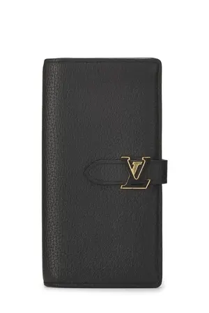 LOUIS VUITTON Taurillon Zippy Vertical Capucines Wallet