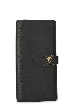 LOUIS VUITTON Taurillon Zippy Vertical Capucines Wallet
