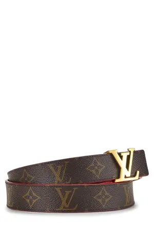 LOUIS VUITTON Monogram Canvas Initiales Reversible Ceinture 80
