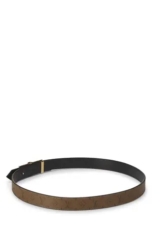 LOUIS VUITTON Monogram Reversed Dauphine Reversible Belt 80/32