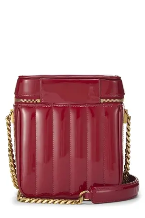 Saint Laurent Quilted Patent Vicky Vanity