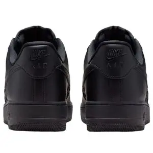 Nike Force 1 Low "black Stars" Sneakers - Black/metallic Silver