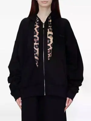 DISCLAIMER Leopard-print Drawstring Hoodie