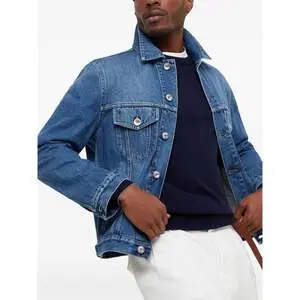 Brunello Cucinelli Cashmere Crew Neck Sweater - Blue
