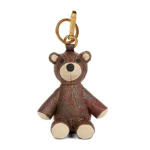 Etro Teddy Bear Charm In Paisley Jacquard - Brown