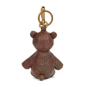 Etro Teddy Bear Charm In Paisley Jacquard