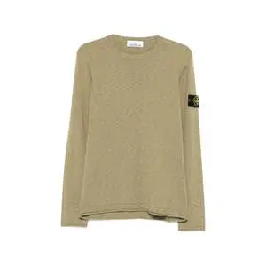 Stone Island STONE ISLAND Crew Neck Sweatshirt With Logo Patch Green
