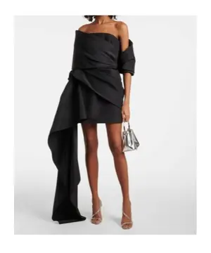 Oscar De La Renta Asymmetric Mini Dress