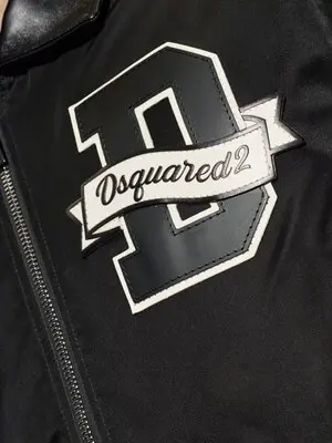 Dsquared2 Logo-patch Panelled Bomber Jacket