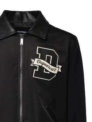 Dsquared2 Logo-patch Panelled Bomber Jacket