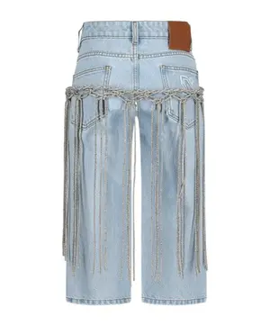Giuseppe Di Morabito Detachable Belt Cropped Jeans