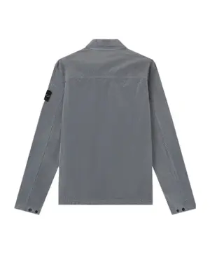 Stone Island Regular-fit Zip-up Overshirt With Chest Pocket