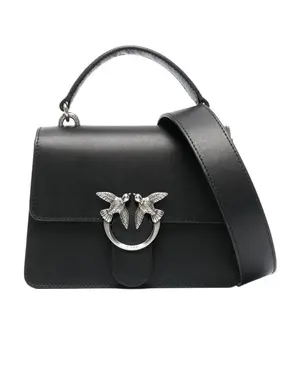 Pinko Love One Fold-over Tote Bag - Black