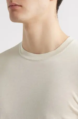JACK VICTOR Wellington Cotton & Silk Crewneck T-shirt