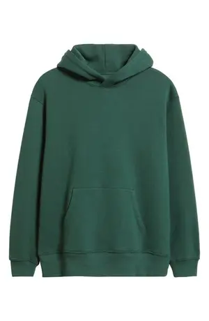 Bp. Fleece Hoodie With Drop Shoulder - Green Pinecone
