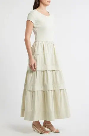 Hugo Boss Tiered Midi Dress