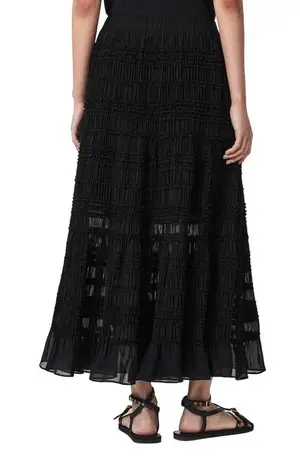 ALLSAINTS Lotus Tiered Maxi Skirt