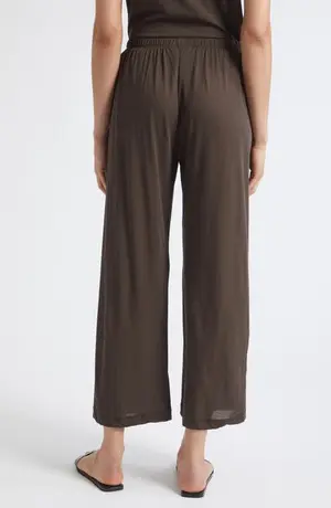 LESET Milo Cropped Cotton Pants - Hickory