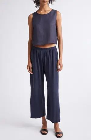 LESET Milo Cropped Cotton Pants