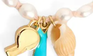 Clare V. Freshwater Pearl Charm Necklace