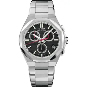 MIDO Multifort Chronograph Automatic Bracelet Watch - Black