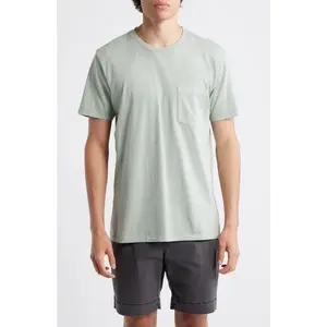 Rag & Bone Classic Fit Garment Dye Pocket T-shirt Bluegrey