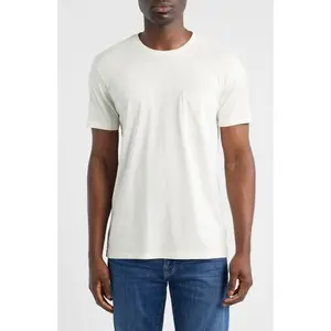 Rag & Bone Classic Fit Garment Dye Pocket T-shirt Chalk